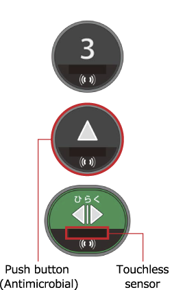 Touchless button "AirTap"