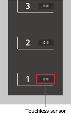 Touchless button "AirTap"